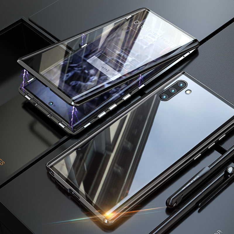 Magnetic Tempered Glass Double-sided Phone Case For Samsung – luckyeo