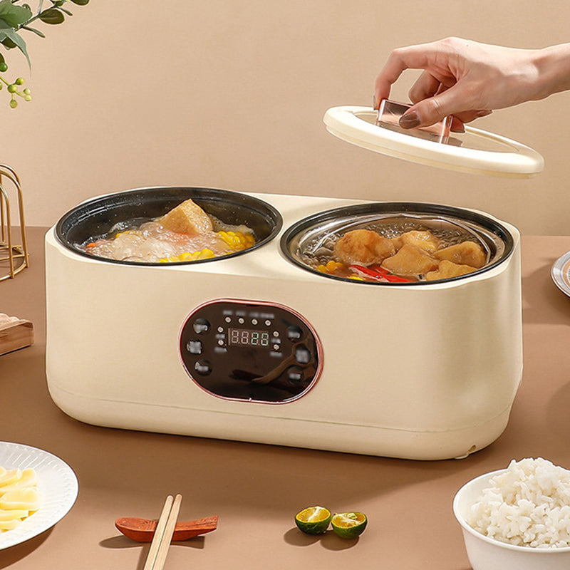 🍲Household Multi-functional Steaming and Cooking Integrated Double-gal ...