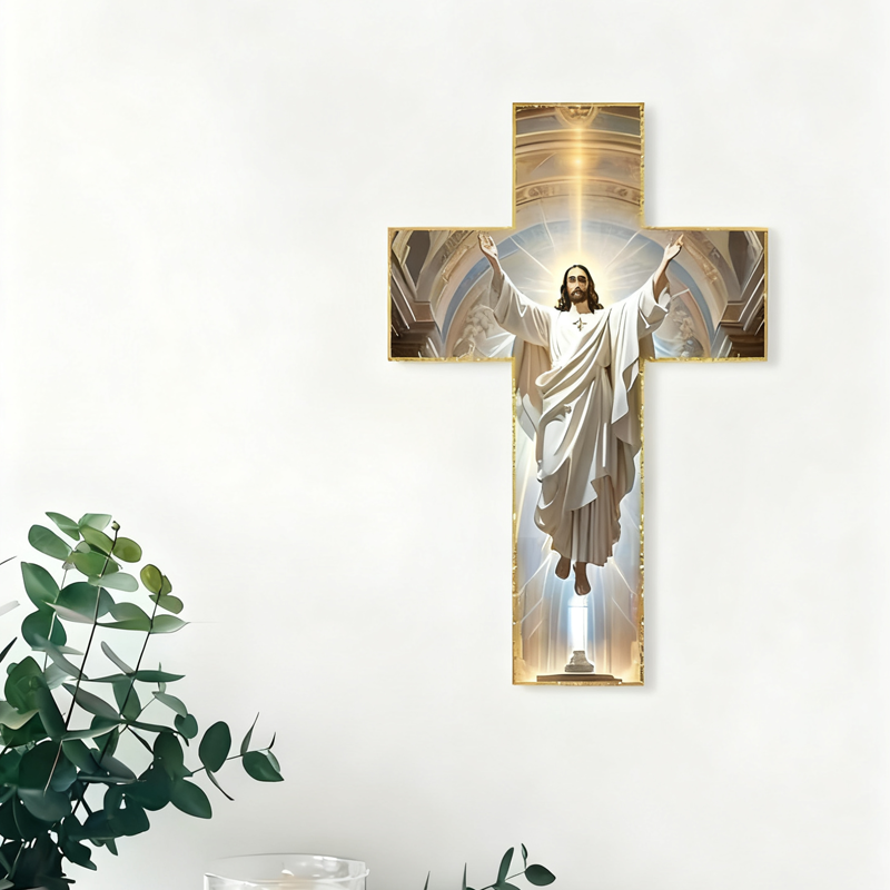 Retro Jesus Christ Wall Cross Decor – luckyeo